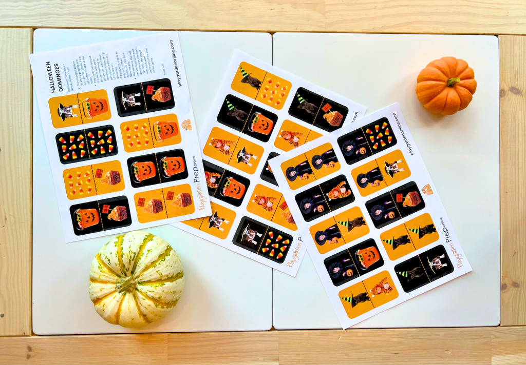 Halloween Dominoes Activity for Preschoolers - PlaygardenOnline